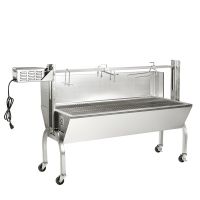 Quality Adjustable Height Rotisserie Grill Machine Stainless Steel Roaster for Outdoor for sale