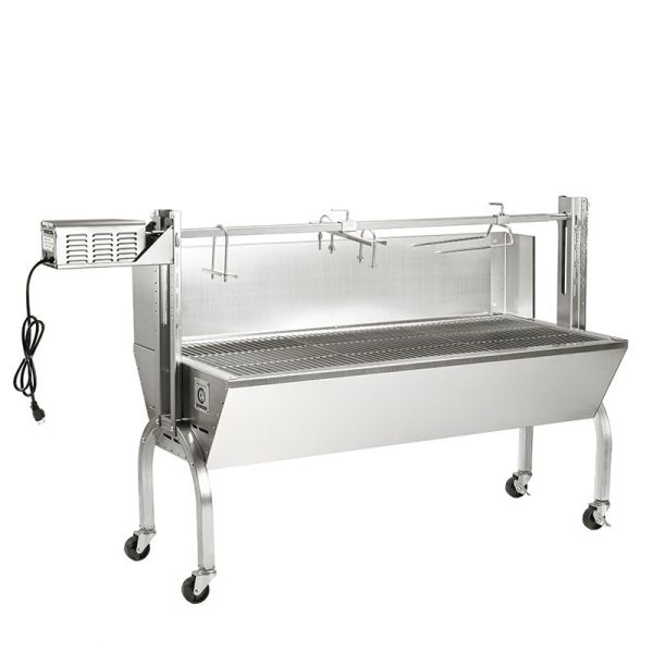 Quality Adjustable Height Rotisserie Grill Machine Stainless Steel Roaster for Outdoor BBQ Party for sale