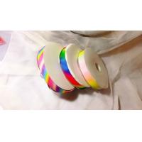 Quality durable Rainbow Grosgrain Ribbon fashion design for Holiday Decoration for sale