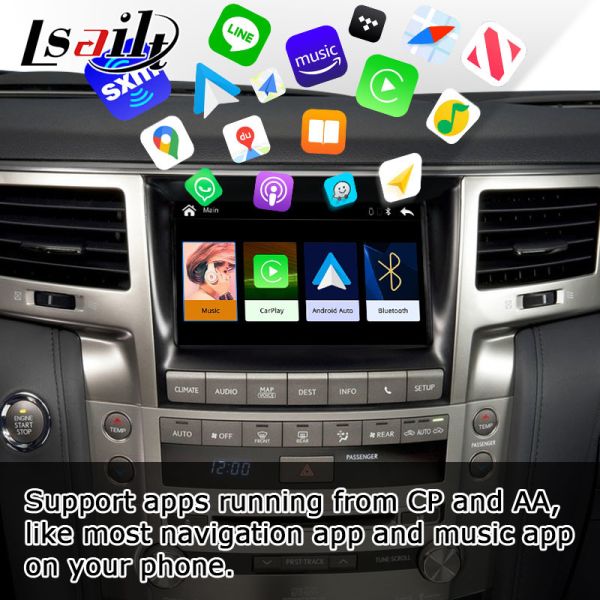 Quality Lexus LX570 wireless Carplay Android auto OEM style upgrade interface box for sale