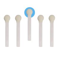 Quality White PP Stick Round Head Foam Swabs 30mm Diameter for sale