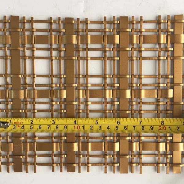 Quality Customized Wire Diameter PVD Coated Woven Metal Mesh Fire Resistant for sale