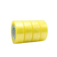 Quality 48mm Width Transparent Yellow Bopp Packing Tape Carton Sealing Film Making Tape for sale