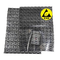 Quality Anti Static Motherboard Graphics Card Bag Grid Static Flat Mouth PE Bag for sale