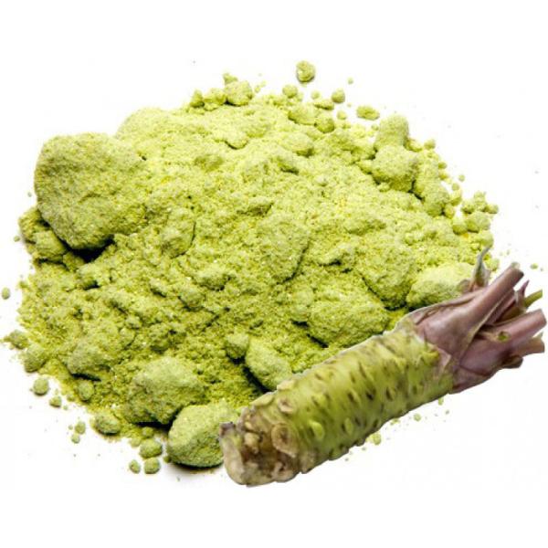 Quality HACCP HALAL Green Japanese Mustard Powder 1kg Pack for sale