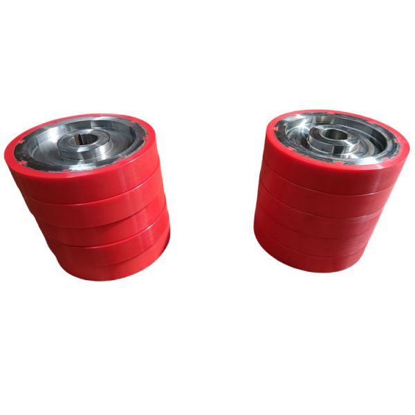 Quality Custom Colour Industrial Polyurethane Coated Wheels For Trucks And Machinery for sale