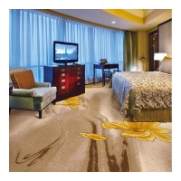 Quality Wool Carpet Yellow Bedroom Carpet Printed Dye Custom Design for sale