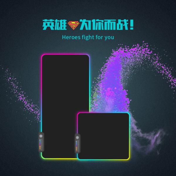 Quality Colorful Rgb Gaming Mouse Pad Large Multi Function With 1.5m USB Cable for sale