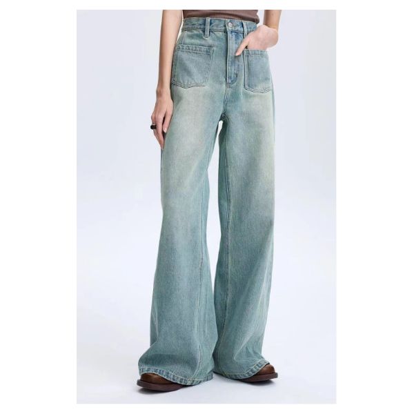 Quality Loose-fit wide-leg design with mid-high waist for sale