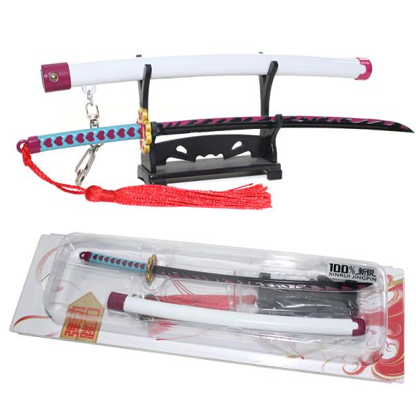 Quality Demon Slayer Kanroji Mitsuri 22CM Automatic Elasitc Moving Sword for sale