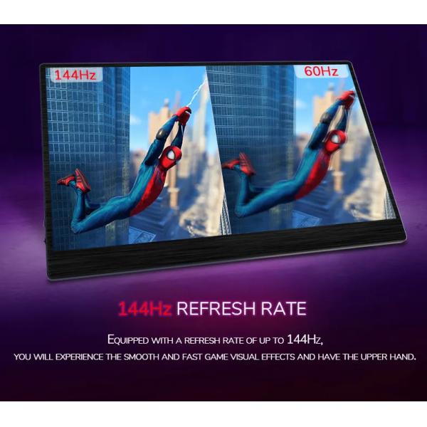 Quality 3ms Response Ips Hdr 144hz Portable Mobile Gaming Monitor 17.3 Inch 1080p Type-C for sale