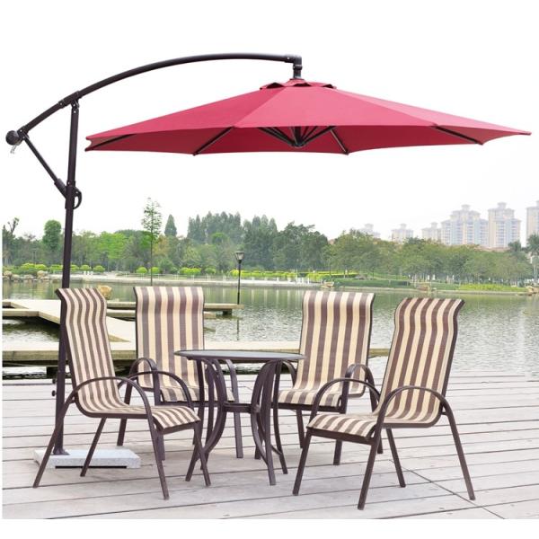 Quality 3M 10FT Beach Sunshade Umbrella Garden Banana Parasol Marble Base for sale