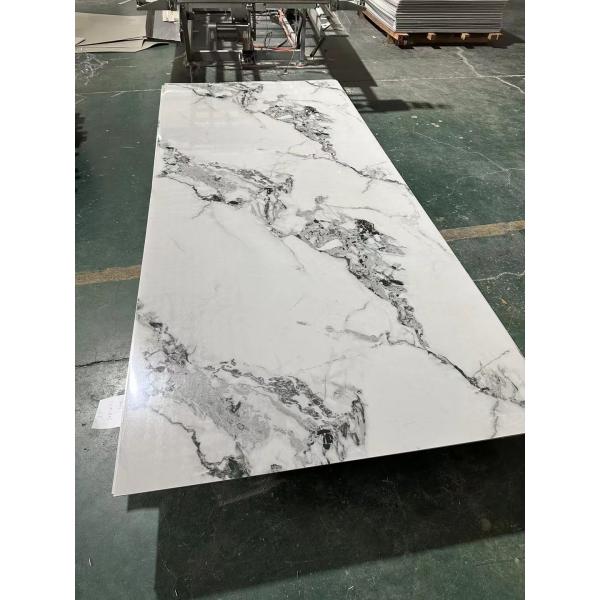 Quality PVC UV board waterproof marble wall panels high glossy decorative panels for sale