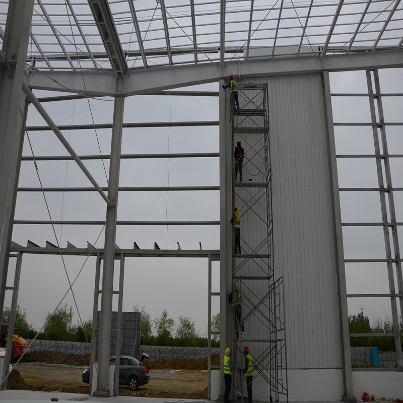 Steel structure building construction