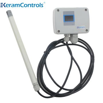 Quality Cable Type Air Velocity Transmitter 0-10V Output IP65 for sale