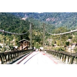 Quality Permanent Assembly Steel Cable Suspension Bridge Simple structure for sale