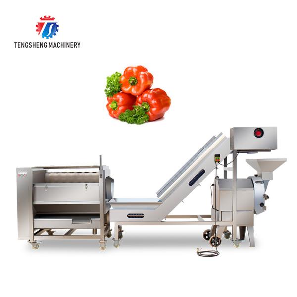 Quality 1000kg/H Pineapple Cutting Machine Fruit Vegetable Production Line for sale