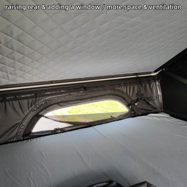 Quality Foldable Truck Triangle Rooftop Tent With 320G Polyester Cotton Fabric for sale