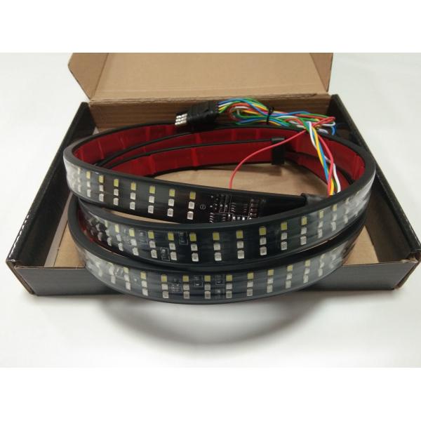 Quality Tricolor Three Row Pickup Tail Lights With 60 "150cm Turn Signal Streamer for sale