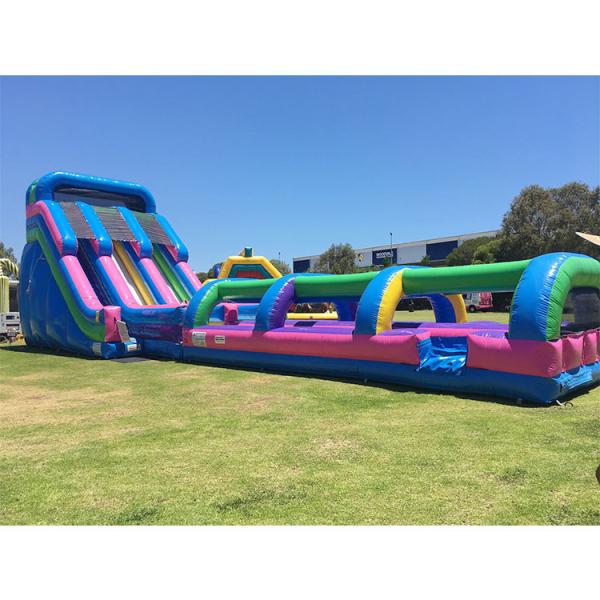 Quality 28ft Manufacturer Magic Large Blue Crush Running Bouncy Games Inflatable Water for sale