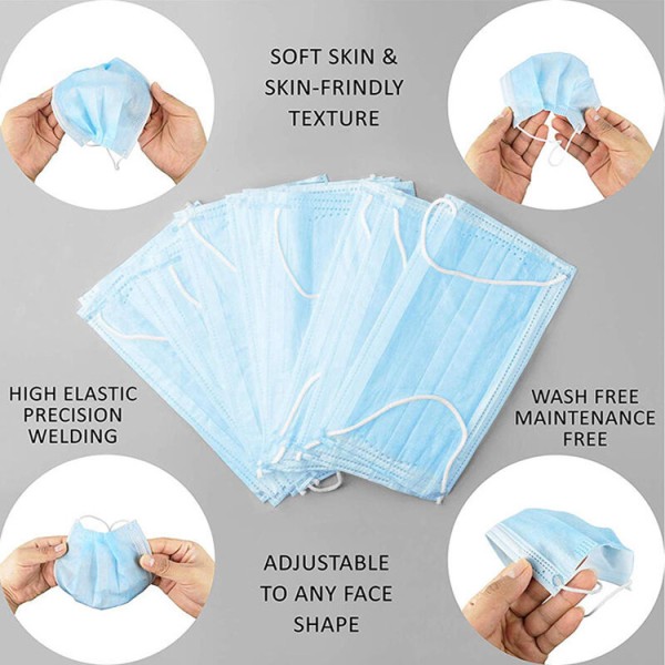 Quality FFP2 Disposable Dust Mask Stock 95% Breath Filtration Efficiency CE FDA Certification for sale