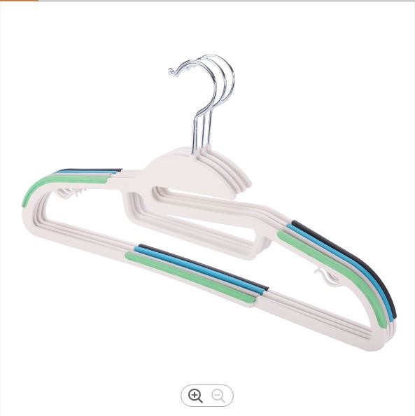 Quality 40.9cm Metal Cloth Hanger , Green Metal Shirt Hangers for sale