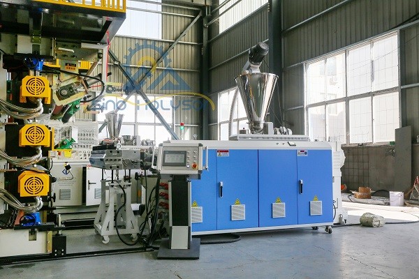 Quality PVC Marble Sheet Unmanned PLC Control Plastic Production Line Extruder Making for sale