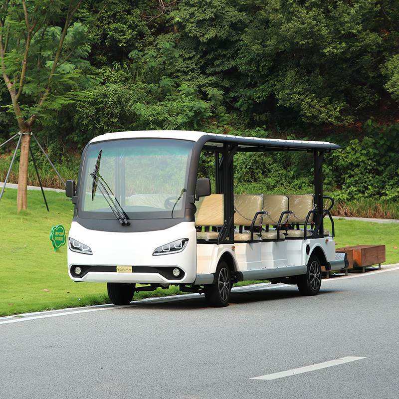Quality EXCAR white 14 Seater 72V electric sightseeing bus electric car china tour bus for sale for sale
