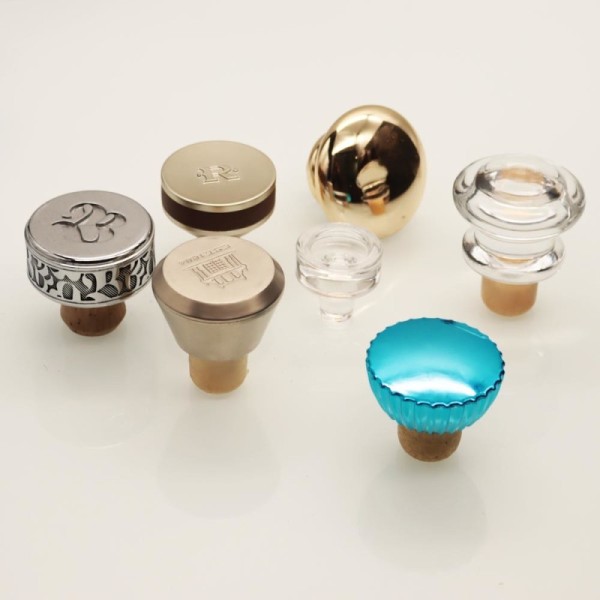 Quality SGS Liquor Bottle Closures Glass Bottle Stopper With Synthetic Cork Natural Cork for sale