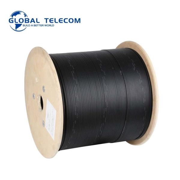 Quality PE LSZH FTTH Drop Fiber Optic Cable , Self Supporting 4 Core Drop Cable for sale