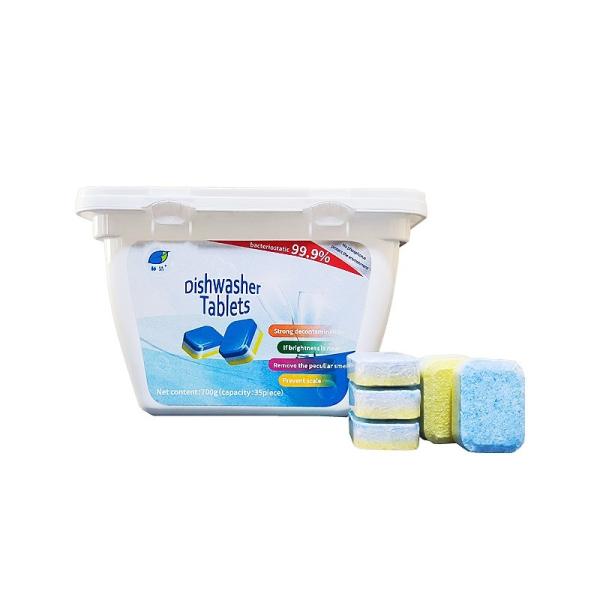 Quality Powerful Dishwasher Detergent Tablets for Eco Cleaning and Limescale Buildup Removal for sale