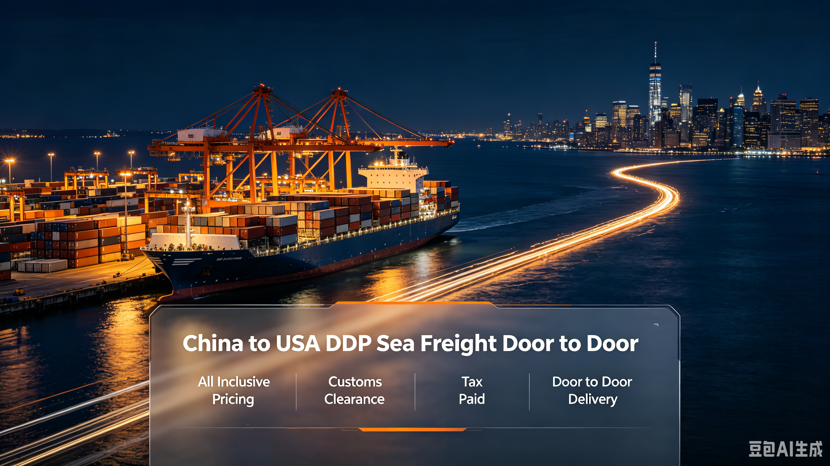 Quality DDP By Sea Door To Door One-Stop Logistics Services for International Express and Freight Forwarding for sale