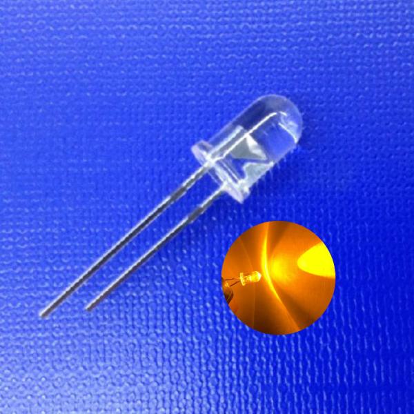 Quality Throughhole 5mm 45deg 0.5W 590nm Yellow Color 30000mcd Super Bright For Guide Arrow Light for sale