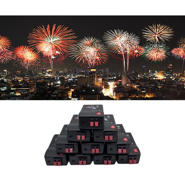 Quality 12 Cues Rechargeable Remote Control Stage Indoor Fountains Firing System for sale