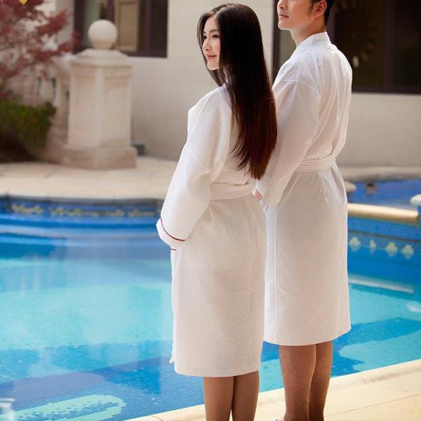 Quality Breathable Terry Towelling Bath Robe Machine Washable For Adults for sale