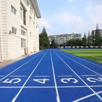 Quality IAAF Blue Sandwich Synthetic Running Track 13mm Thickness for sale