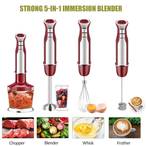 Quality Multifun Smart Stick Immersion Blender 5-In-1 9 Speeds Ergonomic Handle for sale