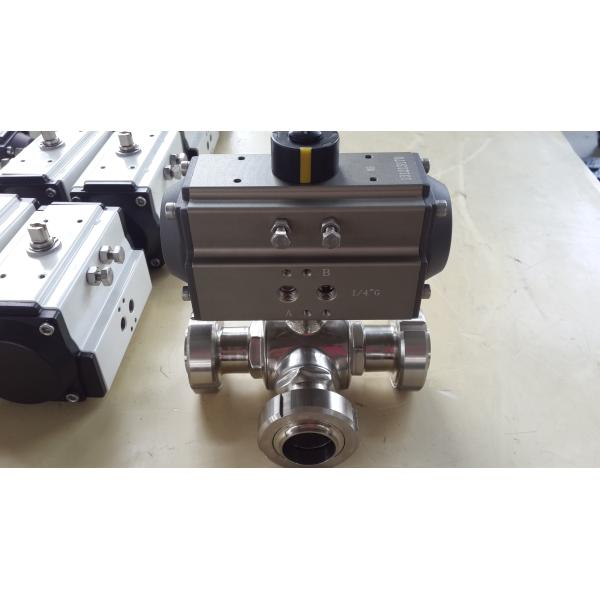 Quality 2-8bar 90 Degree Single Acting Pneumatic Actuator Ball Valve for sale