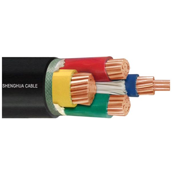 Quality 1000V Copper Conductor PVC Insulated Cables Customized With Three Half Core for sale