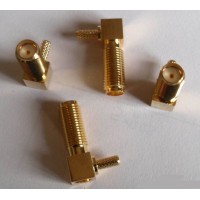 Quality SMA-KW1.5 50 Ohm 90 Degree Elbow Female RF Connector for sale