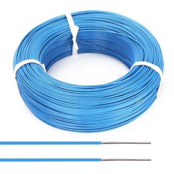 Quality Blue Color PFA Insulated Wires16 18 14 Gauge Solid Core Wire High Temp Wire for sale
