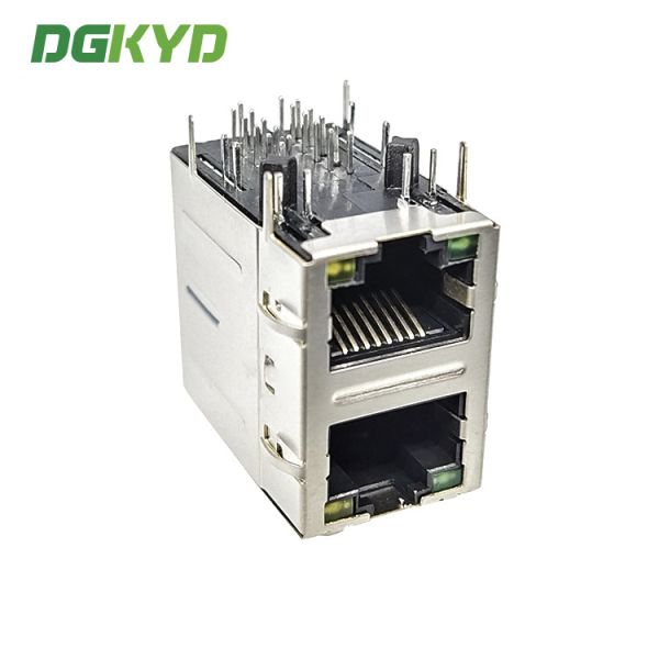 Quality DGKYD21Q146DB2A2DZ068 10/100/1000 Base-T Connector 10P8C RJ45 Modular Jack for sale