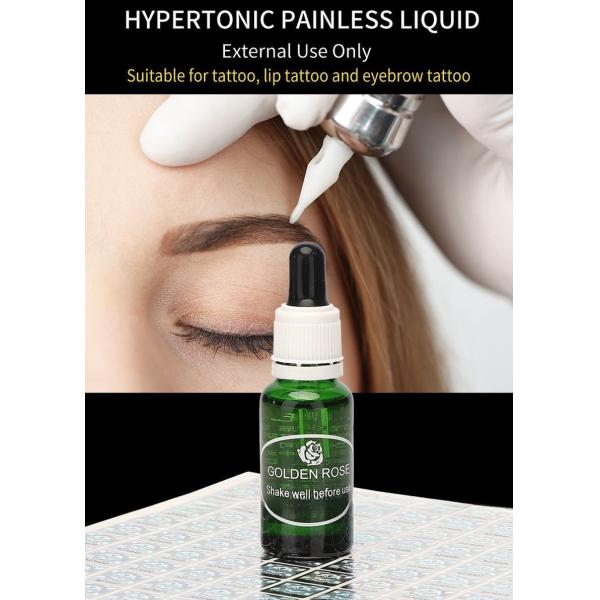 Quality Golden Rose Tattoo Numbing Liquid Sprayer Microblading Numb Liquid Semi-Permanent Makeup Solution for sale