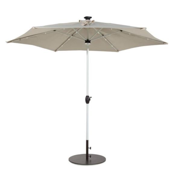 Quality Solar LED Light Canopy Patio Umbrella 1.5M Garden Sun Shades Parasols for sale