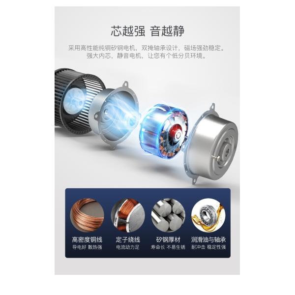 Quality Iron Blades Modern LED Ceiling Fan 55 Inch Ceiling Fan With Light for sale