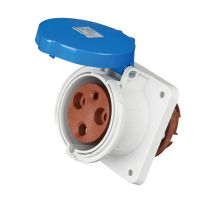 Quality Flush Mounted Industrial Plug Sockets IP44 Rain Resistance Material for sale