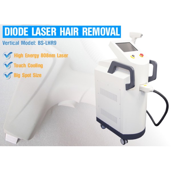 Quality 810nm Diode Laser Machine Permanent Hair Removal Equipment With Colorful Touch Screen Control Panel for sale