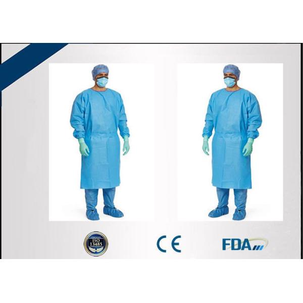 Quality Biodegradable Disposable Surgical Gown , Liquid Repellent Disposable Medical for sale