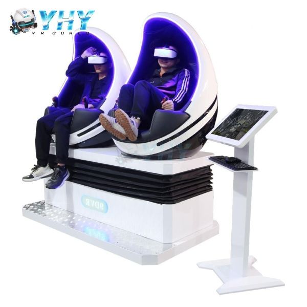 Quality 9D VR Chair Virtual Reality Glasses 2 Seater Egg Machine 3 Dof Platform Simulator Game Park Equipment  for sale