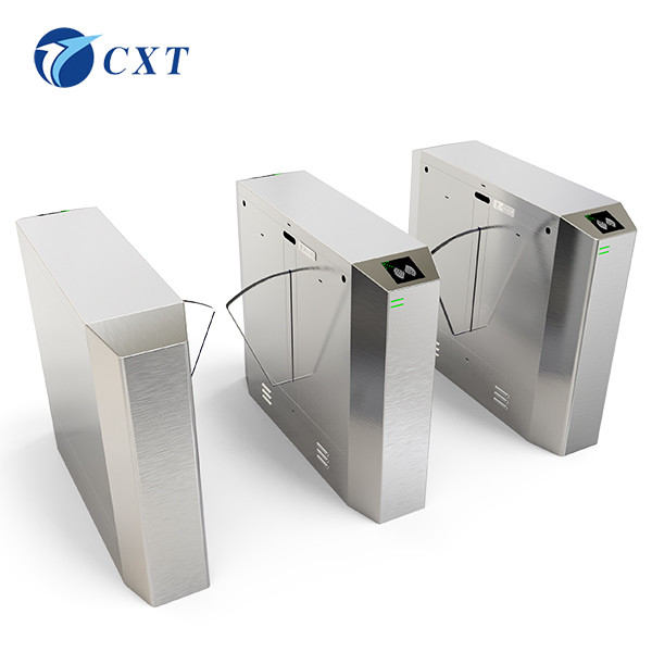 Quality YW120 Durable Flap Barrier Gate with QR Code Face Recognition Brushless Motor for sale